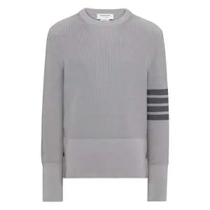 Thom Browne Crewneck Sweater With Signature Stripes