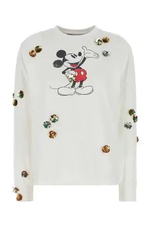 Coperni Cotton X Disney Mickey" T-shirt - White