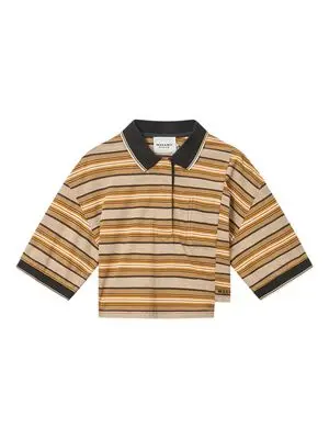 Isabel Marant Étoile Striped Cropped Polo Shirt - Multicolor