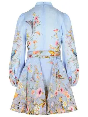 Zimmermann Rebellion Light Blue Linen Dress