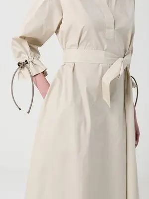 Max Mara Belted Shirt Dress With Tie Detail