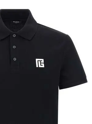 Balmain Embroidery Polo Shirt