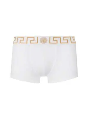 Versace Boxer Con Greca - White
