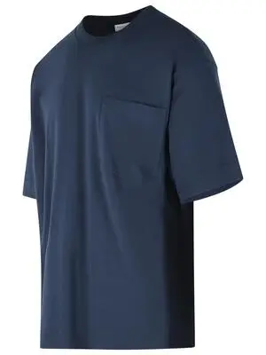 Dries Van Noten Heso' Navy Cotton T-shirt - Blue