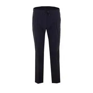 Herno Pleated Front Drawstring Waist Trousers - Black
