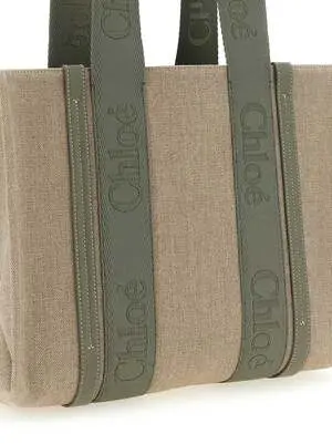 Chloé Woody Medium Shopping Bag - Green