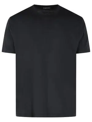 TOM FORD Tom Ford Black Cotton Blend T-Shirt Men