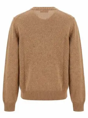 Prada Cotton Crewneck Sweater With Logo Detail