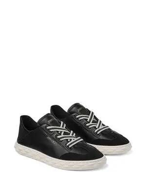 JIMMY CHOO Diamond Light Leather Lace-up Sneakers - Multicolor
