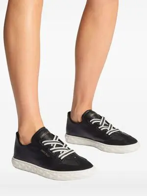JIMMY CHOO Diamond Light Leather Lace-up Sneakers - Multicolor