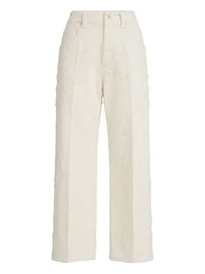 Brunello Cucinelli Cotton Wide-leg Trousers - Multicolor