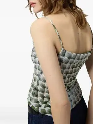 Missoni Zigzag Pattern Knit Top