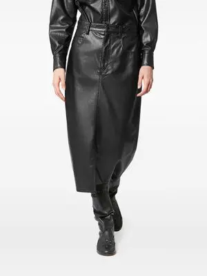 Isabel Marant Étoile Faux Leather Skirt - Multicolor