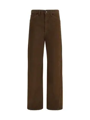 LEMAIRE Lemmaire Five-pocket Twill Pants - Brown