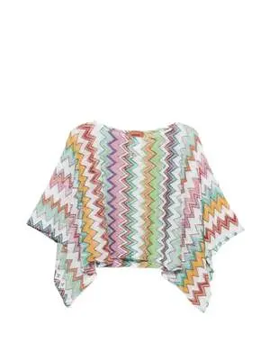 Missoni V-neck Zigzag Knit Top - Multicolor