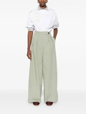 Dries Van Noten Wide Leg Trousers - Multicolor