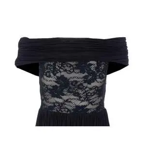 Zimmermann Rebellion Off-shoulder Pleated Dress - Black