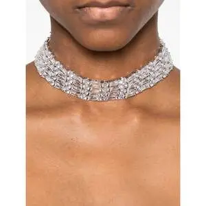 SELF-PORTRAIT Crystal Embellished Choker Necklace