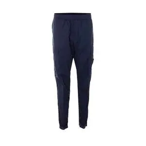 Stone Island Logo Cargo Pants - Blue