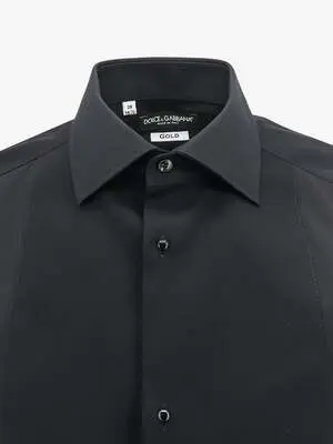 Dolce & Gabbana Gold Cotton Shirt - Multicolor