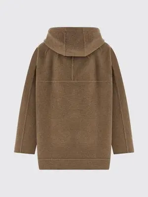 Max Mara Wool Blend Hooded Coat - Cream