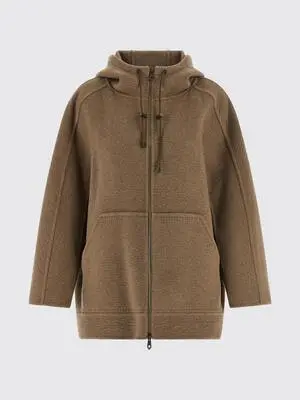 Max Mara Wool Blend Hooded Coat - Cream