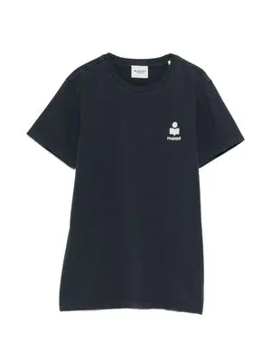 Isabel Marant Étoile ISABEL MARANT ETOILE Crewneck Logo Embroidered Short Sleeve T-Shirt Multicolor