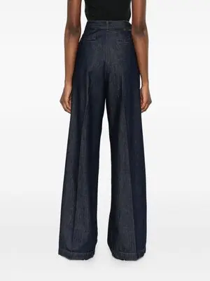 Dries Van Noten Pleated High-waist Cotton Trousers - Multicolor