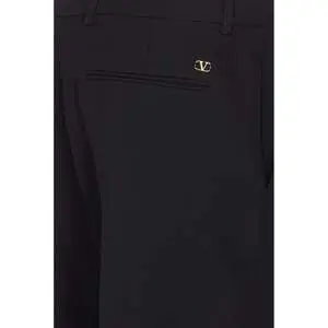 Valentino Garavani Vlogo Signature Wool Trousers - Black