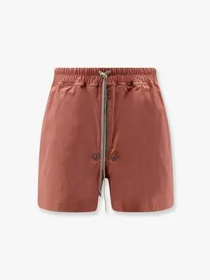 Rick Owens Bela Organic Cotton Shorts - Red