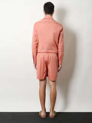 Rick Owens Bela Organic Cotton Shorts - Red