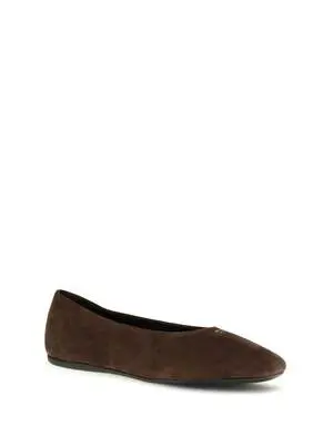 Prada Crochet Ballerinas With Buckle Detail