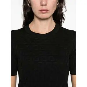 Fendi All-over Pattern Short Sleeve Top