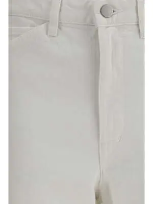 LEMAIRE Cotton Five-pocket Wide-leg Pants - White