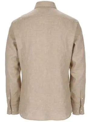 BOSS Camicia In Lino - Cream