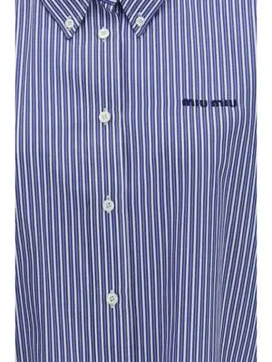 Miu Miu Striped Cotton Shirt