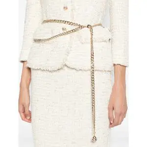 SELF-PORTRAIT Polka Dot One-shoulder Asymmetric Dress - Cream