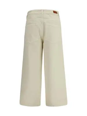 Moncler Cotton Canvas Trousers - Multicolor