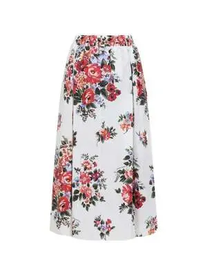 Dolce & Gabbana Floral Print Cotton Skirt - Multicolor