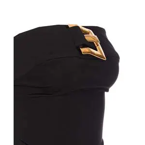 Balmain Belted Bustier Long Dress
