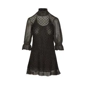 Chloé Mini Long Sleeve Dress - Black