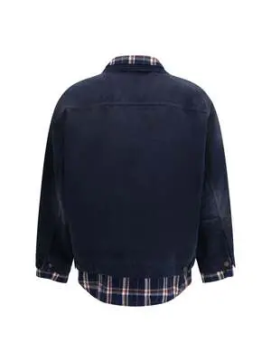 Balenciaga Patched Shirt Jacket - Blue