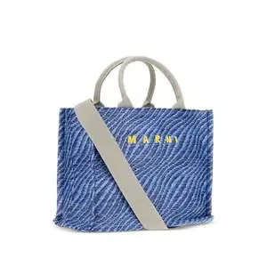 Marni Tote Bag With Top Handles And Shoulder Strap