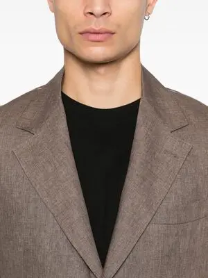 Brunello Cucinelli Linen Single-breasted Jacket - Multicolor