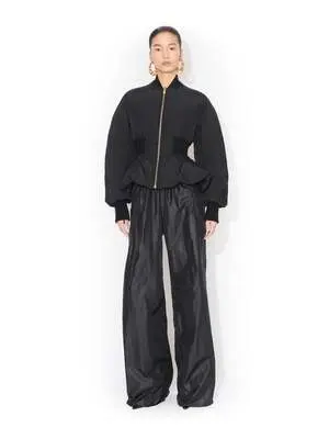 Alaïa Peplum Bomber Jacket