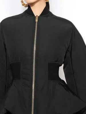 Alaïa Peplum Bomber Jacket