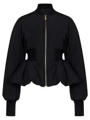 ALAÏA ALAIA Peplum Bomber Jacket