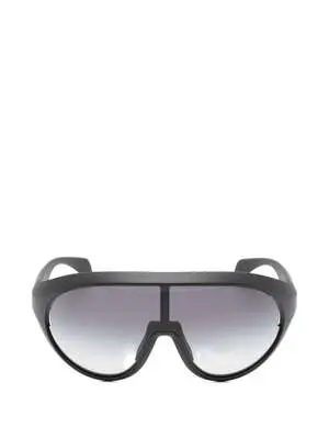 Moncler Shield Frame Sunglasses With Logo Detail - Multicolor