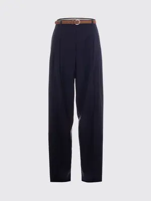Max Mara Tailored Wool Trousers - Blue