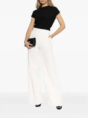 Max Mara Cotton Tailored Wide Leg Pants